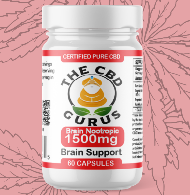 1200mg Brain Nootropic Support Capsules - The CBD Gurus
